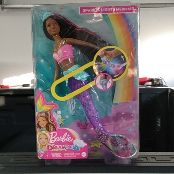 Mattel | Toys | Barbie Sparkle Lights Mermaid | Poshmark
